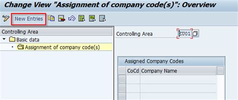 Assign Company Code To Controlling Area Transaction OX19
