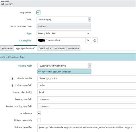 Category Subcategory Dependency In Service Catalog Servicenow