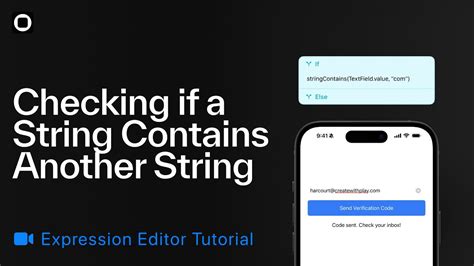 Checking If A String Contains Another String With An Expression Editor