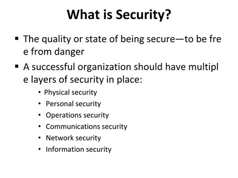 Chapter 1 Introduction To Information Security Ppt It And Internet