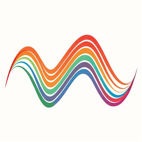 Abstract Vector Colorful Wave Lines Isolated On White Background For Design Elements In Concept