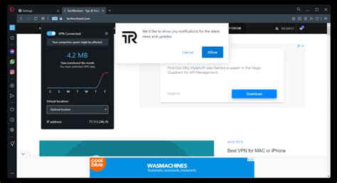 How To Enable Free VPN In Opera Browser TechRechard