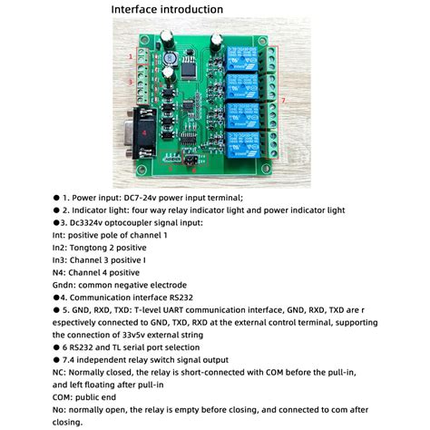 Modbus Rtu Relé 4 Canais Módulo Comutador Ubuy India
