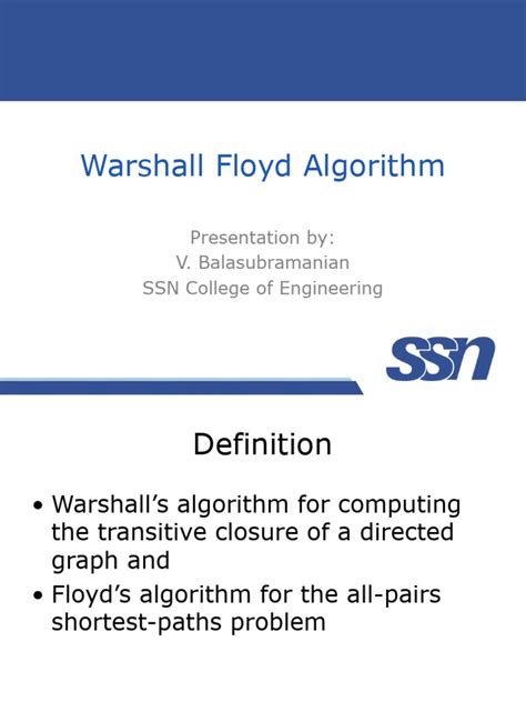 Warshall Floyd | PDF