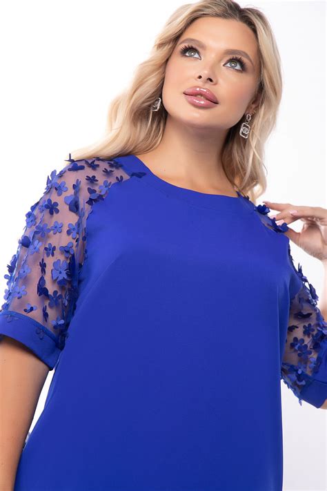 Платье Дорогое удовольствие электрик П7421 оптом от Lt Collection