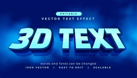 Editable 3d Vector Text Effect Vectors And Illustrations For Free Download