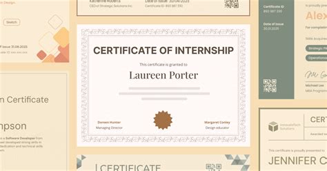 Completion Letter Internship Certificate Word Format Download