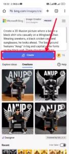 Bing AI D Wings Name Image Generator Create Your Image Anupsagar