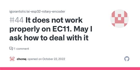 It Does Not Work Properly On Ec11 May I Ask How To Deal With It