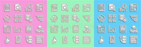 Set Line Search Engine Computer Network Filter Setting Network Cloud Connection Hierarchy