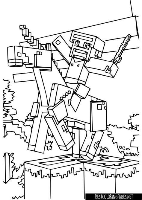 Coloring Sheets Minecraft Free Printable Coloring Pages