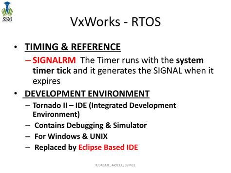iii eee ee8691 embedded sys comparison of rtos ppt
