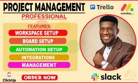 setup project management using monday crm monday clickup slack and