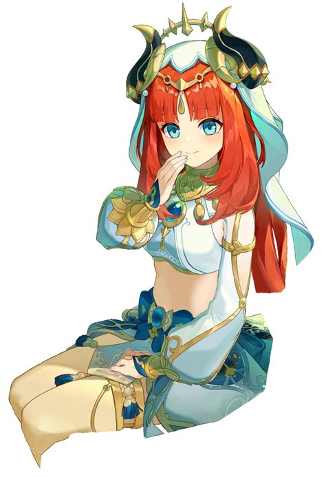 Nilou Genshin Impact Official Art Render By Mochiamori On Deviantart