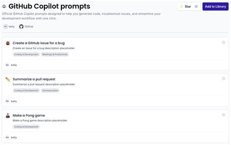 Prompthub Github One Click Github Copilot Prompts Are Live