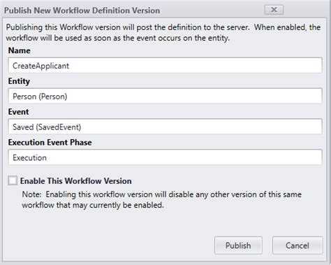 Save And Publish Workflows