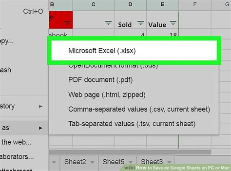 How To Save Google Sheets On PC Or Mac Backing Up Work