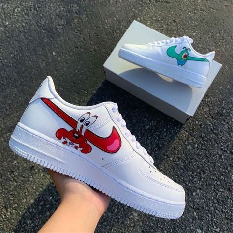 Krab Boss And Ruffian Boss Custom Air Force 1 Scarpe Da Ragazza Nike Scarpe Donna Scarpe