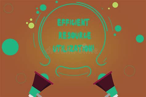 Conceptual Hand Writing Showing Efficient Resource Utilization Business Photo Showcasing