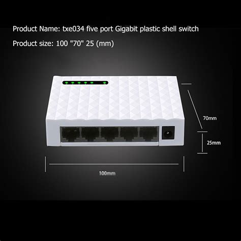 1000M Gigabit Mini 5 Port Fast Ethernet Network Switch LAN Hub RJ45 Ethernet And Switching Hub