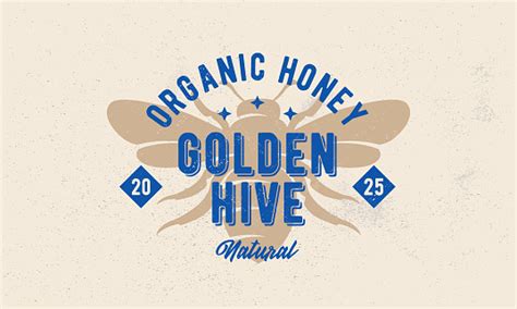 빈티지 꿀벌 실루엣이 있는 포스터 크래프트 그런지 질감의 힙스터 빈티지 디자인 티셔츠 타이포그래피를 위한 오래 된 복고풍 프린트 벡터 일러스트 레이 션 T 셔츠에 대한 스톡
