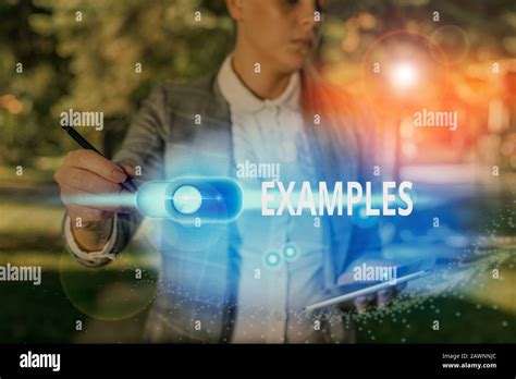 Handwriting Text Examples Conceptual Photo Illustration Sample Model