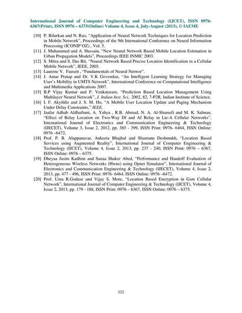 Location Predictionin Cellular Network Using Neural Network PDF Computer Networking Computing