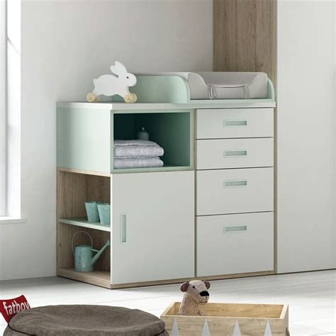 Comoda Infantil Con Cajones Y Estante Terminal De Tegarmobel