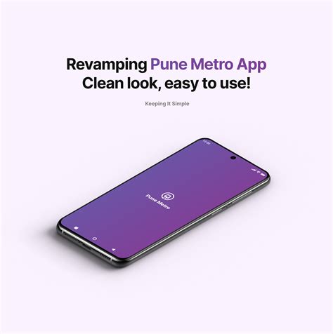 Pune Metro App Redesign UX UI Design Behance