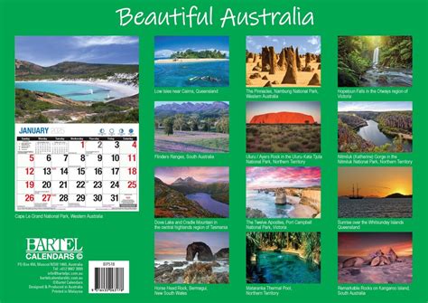 Big Print Beautiful Australia 2025 Calendar | Ryft
