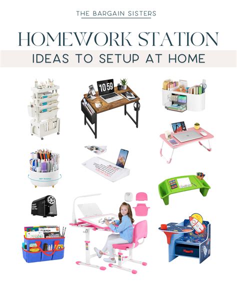 Productive Homework Station Ideas To Set Up At Home The Bargain Sisters®