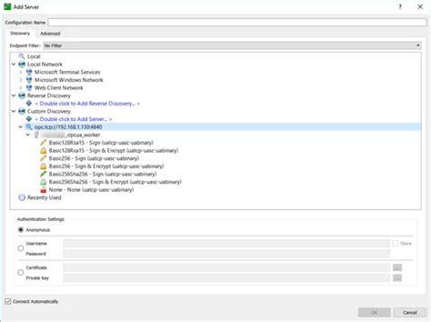 add an opc ua client connection litmus automation documentation
