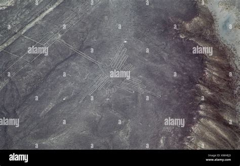 Aerial Photograph Of The Hummingbird One Of The Nazca Lines Large
