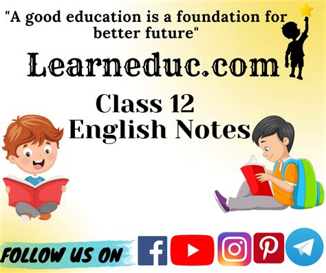 Class 12 English Notes