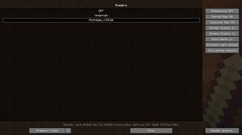 Optifine And Nostalgia Shaders Tales Of The Aggronaut
