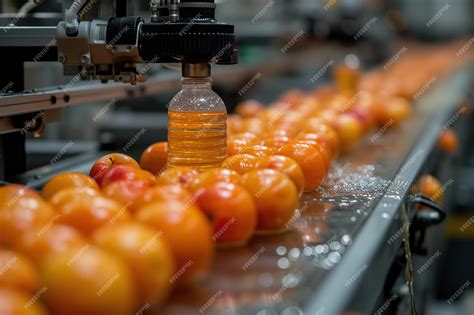 Robots Sorting And Packaging Oranges In A Food Processing Line