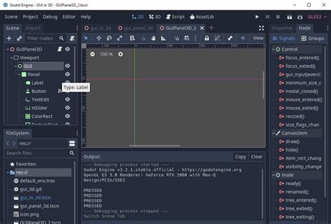 Guicontrol Node In Viewport Tree Does Not Preview In Layout Mode In