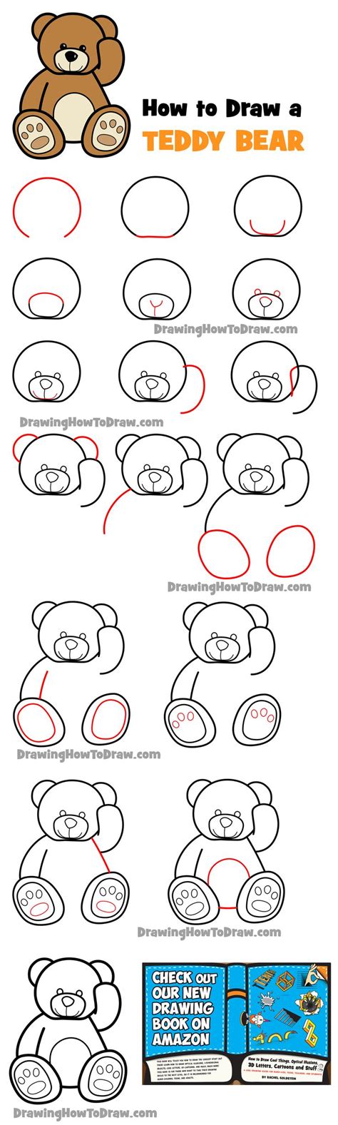 How To Draw A Cute Bear Step By Step