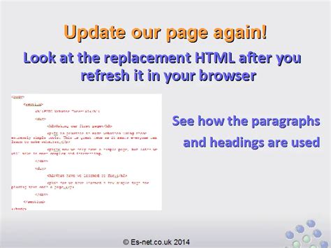 Adding Text To Our HTML Page