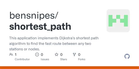 github bensnipes shortest path this application implements dijkstra