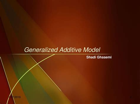 generalized additive model ppt download
