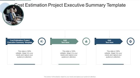 Cost Estimation Project Executive Summary Template In Powerpoint And