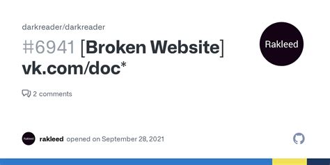 [broken website] doc · issue 6941 · darkreader darkreader · github