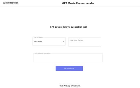 Gpt Movie Recommender使用入口地址 Ai网站最新工具和软件app下载