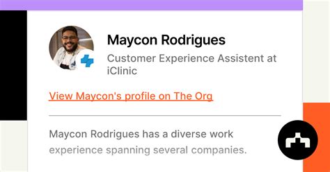 Maycon Rodrigues Customer Experience Assistent At Iclinic The Org