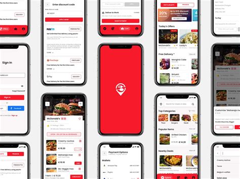 Free Food Order App Template Psd