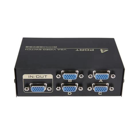 Mayitr Pc MHz To VGA Video Splitter Port Monitor Switch VGA Converter Adapter Box For