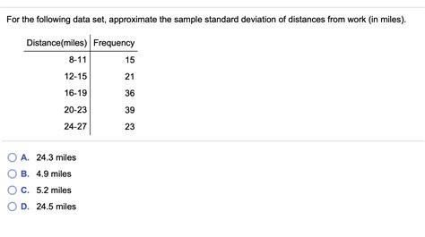 Solved For The Following Data Set Approximate The Sample