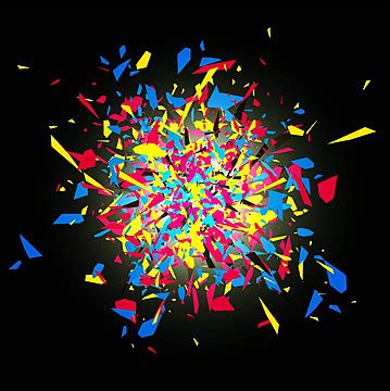 Cmyk Abstract Explosion Print Cmyk Design Vector Print Cmyk Design PNG And Vector With