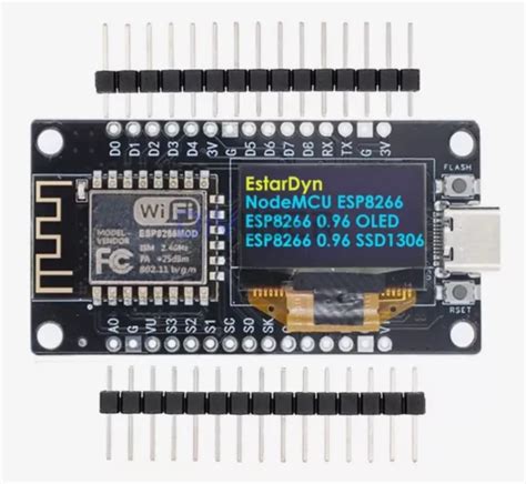Nodemcu Type C Usb Esp8266mod 0 96 Oled Display Ch340c Wifi Wlan Iot